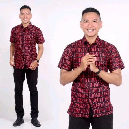Baju Batik Pria Aksara Jawa Honocoroko | eBelanja.id