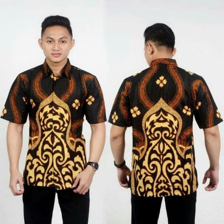 Baju Pria Batik Motif Daun | eBelanja.id