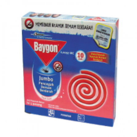 Baygon Obat Nyamuk Bakar Jumbo 5'S Box | eBelanja.id