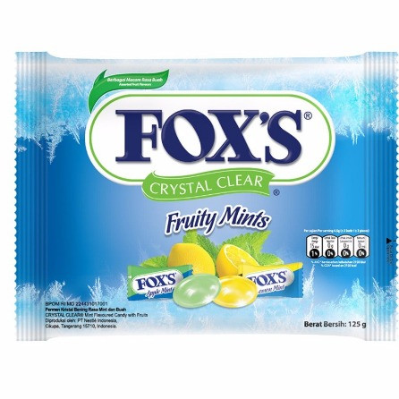 FOX;S FRUITY MINTS OVAL FLOWRAP 125g | eBelanja.id
