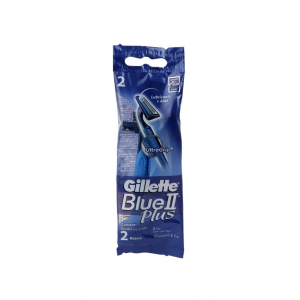 GILLETTE RAZOR BLUE II PLUS 2'S PCK | eBelanja.id