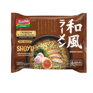 INDOMIE MIE INSTANT PREMIUM JAPANESE SHOYU RAMEN PCK 82g | eBelanja.id