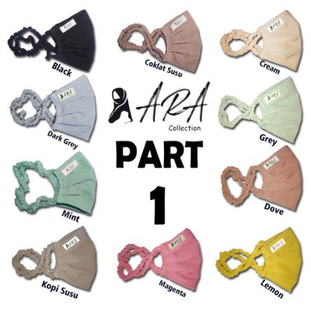 Masker ARA - Masker Hijab 2 Lapis Part 1 | eBelanja.id