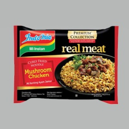 Mie Instant Indomie Goreng Keriting Real Meat Ayam Jamur Pck 100 g ...