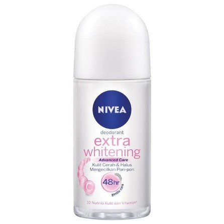 NIVEA DEODO EXTRA WHITENING 25ml | eBelanja.id
