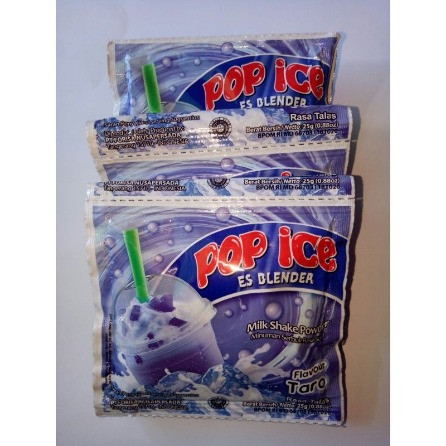 Pop Ice Drink Powder Es Blender Talas/Taro Rcg 10x25g | eBelanja.id