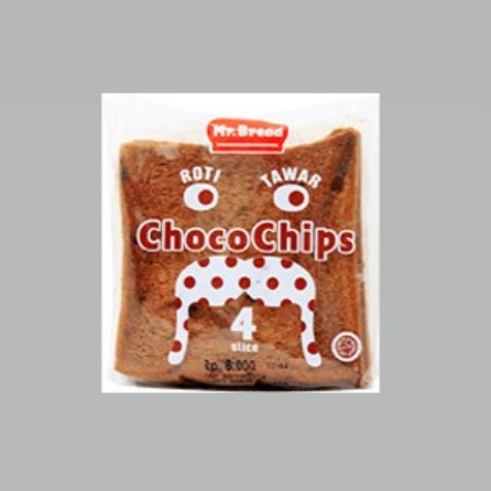 Roti Tawar 4's Mr.Bread Choco Chips Pck | eBelanja.id