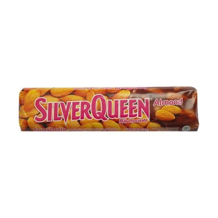 SILVERQUEEN ALMOND 65G | eBelanja.id