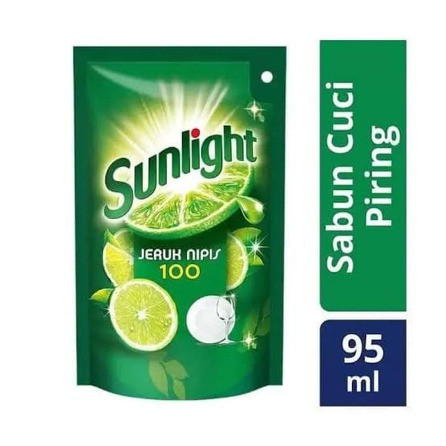 SUNLIGHT LIME NEW POUCH 95ml | eBelanja.id
