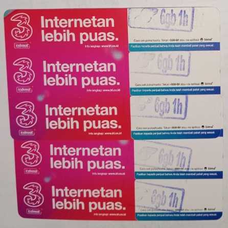 Voucher Tri Happy 6gb 1h / 2gb 1h | eBelanja.id