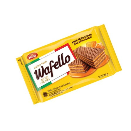 WAFELLO BUTTER CARAMEL 48G | eBelanja.id